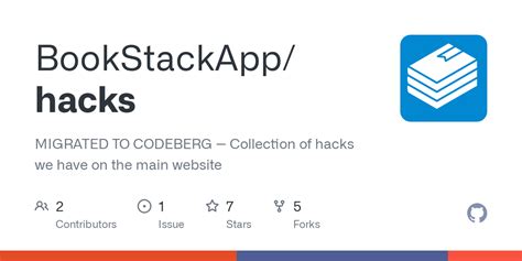 github bookstackapp hacks migrated to codeberg collection of