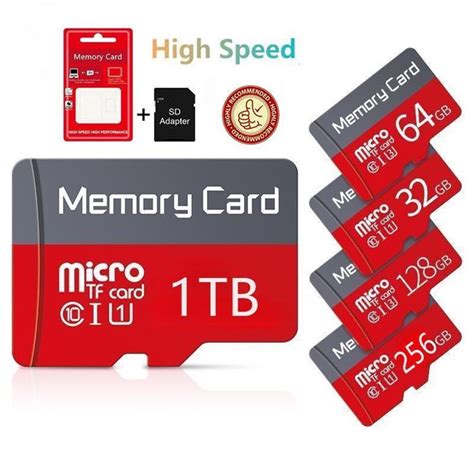 High Speed Sd Card Flash Memory Card 1tb 512gb 256gb 128gb 64gb 32gb 8gb Class10 Micro Tf Card