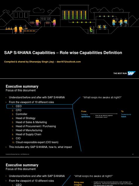 Sap S4hana Capabilities Roles Pdf Analytics Chief Financial Officer