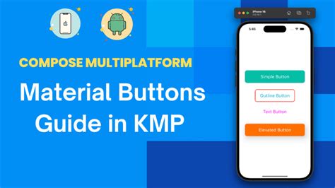 Material Buttons In Kotlin Kmp Compose Multiplatform