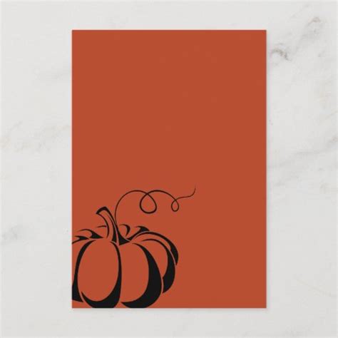 Pumpkin Spice Qr Code And Details Enclosure Card Zazzle