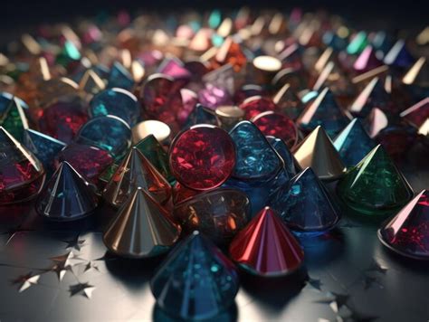 Premium Photo Futuristic Abstract Triangle Geometric Background Created With Generative Ai