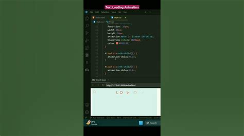 Text Loading Animation Nodejs Csstutorials Htmlcss Htmlcsswebsite