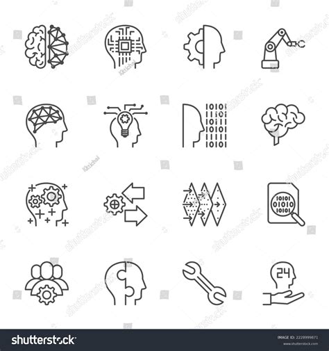 Ai Artificial Intelligence Technology Machine Learning Stock Vector
