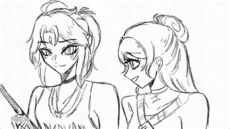 short animation for the sake of testing { genshin oc x canon content