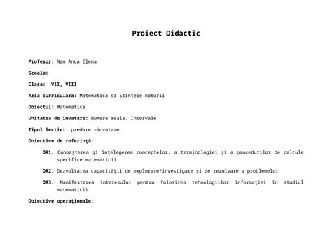 Doc Proiect Tervale Dokumen Tips