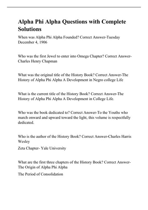 Alpha Phi Alpha Questions With Complete Solution Alpha Phi Alpha Stuvia US