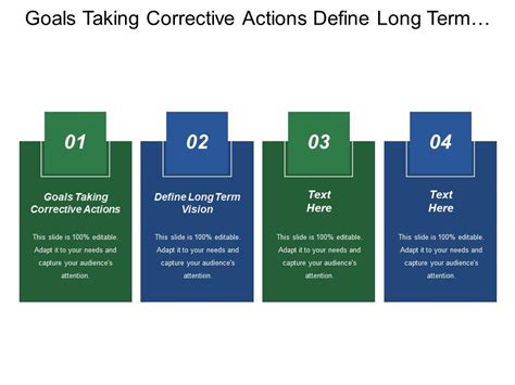 Goals Taking Corrective Actions Define Long Term Vision Powerpoint Presentation Pictures Ppt