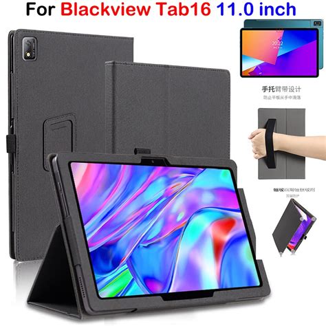 เคสหนัง Pu ฝาพับ พร้อมขาตั้ง สําหรับ Blackview Tab16 11 0 นิ้ว Android 12 Blackview Tab 16 11 0
