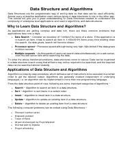 Mastering Data Structures And Algorithms Enhance Efficiency And Course Hero