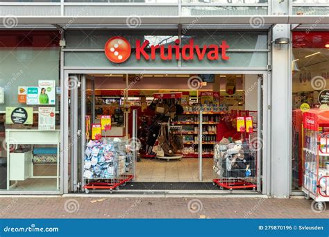 Kruidvat Shop With Sign Logo Above The Entrance Editorial Photo Image Of City Illuminated