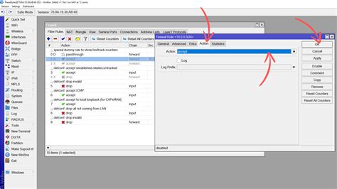 mikrotik block all traffic except whitelisted ips with firewall