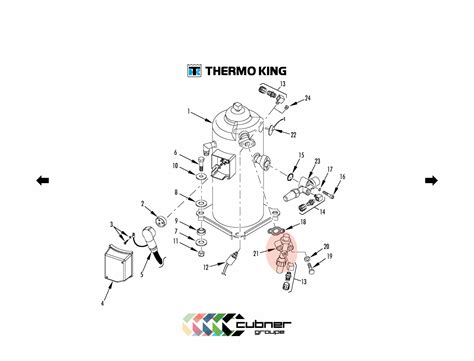 Vanne De Refoulement Thermo King 61 2119 Pièce Oem Pour Groupe Froid Conteneur Maritime Cubner
