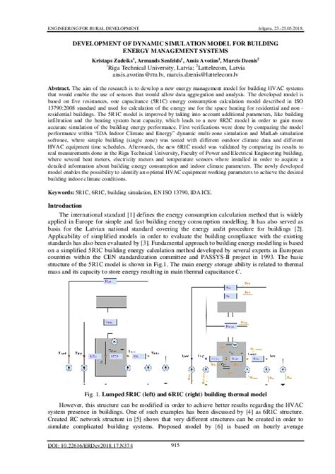 Pdf Development Of Dynamic Simulation Model For Building Energy