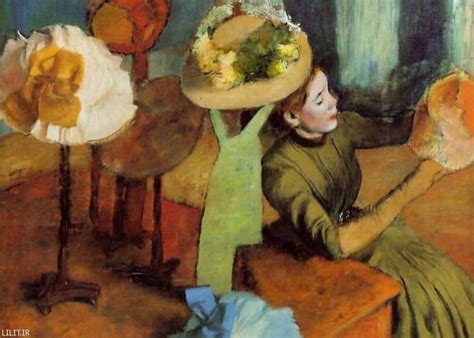 🎨 اثر هنری تابلو نقاشی دختر خانم درحال انتخاب کلاه لیلیت ® Lilit