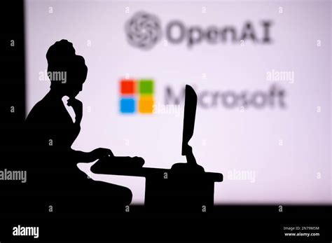 Usa New York City January 30 2023 Open Ai Silhouette Of A Strong