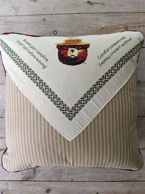 Smokey The Bear Pillow Fabric Scout Studio