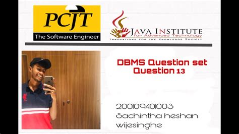 Database Management System Dbms Question Set Question 13 Youtube