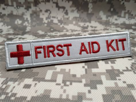 First Aid Kit Patch Red Cross Medic Patch Paramedic Ems Emt Rescue Patch Hook Backing For