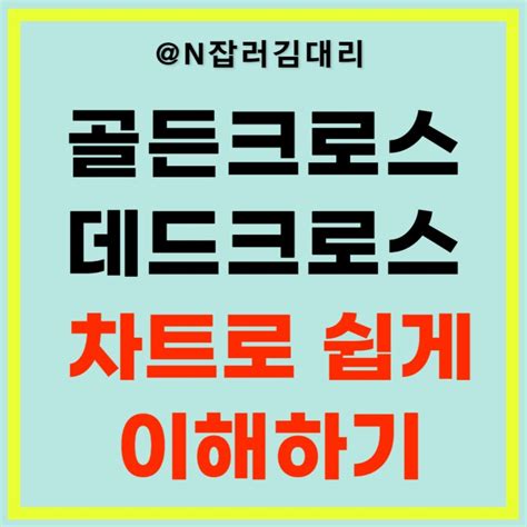 주식 골든크로스 데드크로스 쉽게 이해하기 차트사례 참고 네이버 블로그