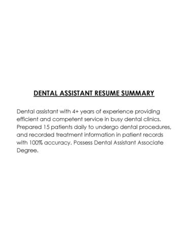 Effective Resume Summary Examples How To Guide Effective Resume Summary Examples How To Guide