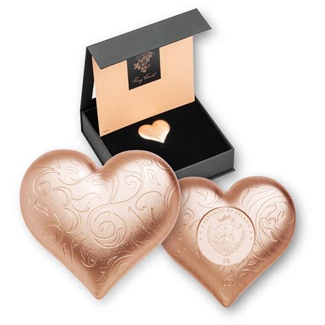2021 Rosy Heart 1oz Rose Silver