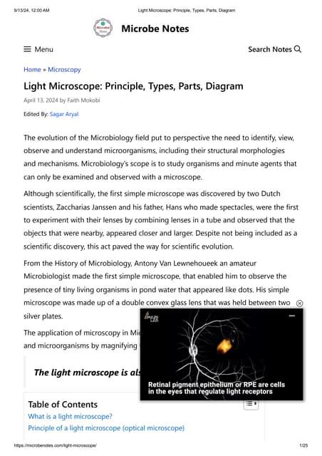 Principles And Application Of Light Microscopy Pptx