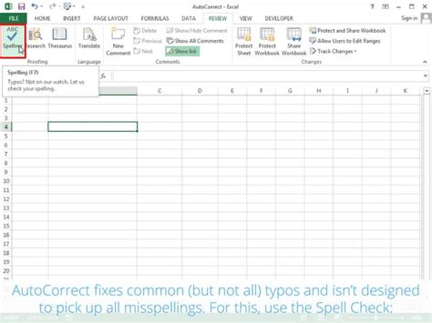 Autocorrect Excel 2013 Tutorial