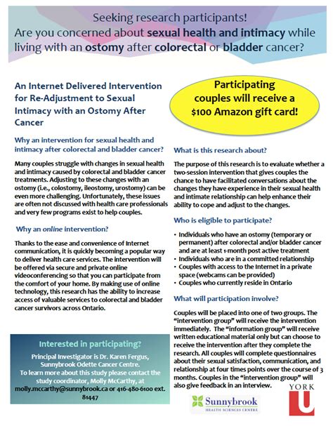 Sex With An Ostomy After Cancer Study