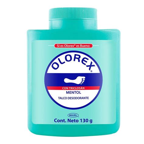 Talco Para Pies Olorex Mentol Triclosan 130 G Soriana Triclosan