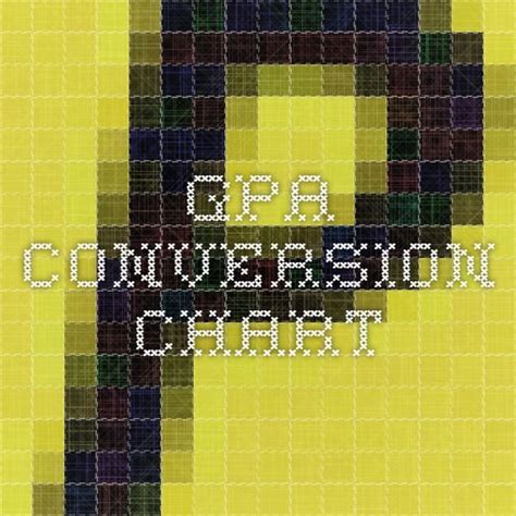 Gpa Conversion Chart