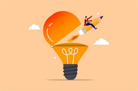 Premium Vector Boost Creative Thinking Concept Creativity To Create New Idea Imagination Or