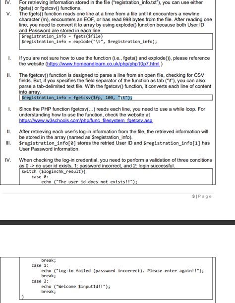 Solved Php Code That Retrieves The Username And Password