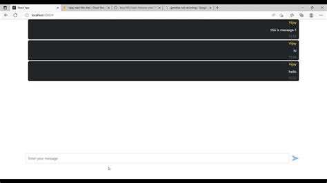 Basic Chat Application Using Firebase And React Hackccelerate Youtube