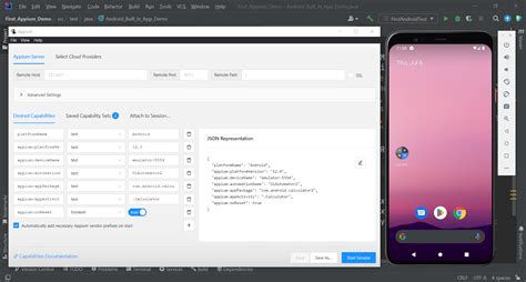 Appium Inspector Failed To Create Session An Unknown Server Side Error Occurred While