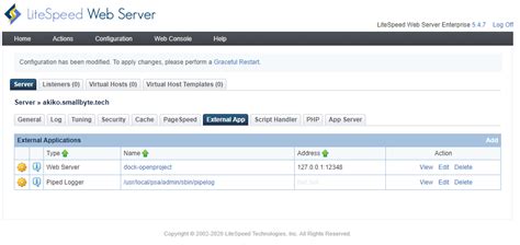 How To Plesk Litespeed Docker Reverse Proxy Smallbyte Technology