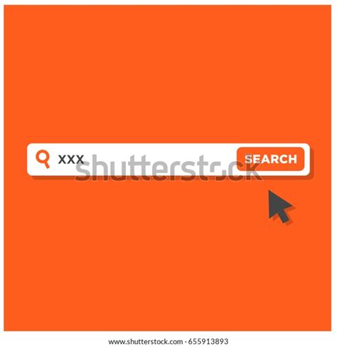 Xxx Written Browser Search Bar Mouse Stock Vector Royalty Free Shutterstock