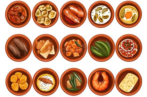 Bites Clay Gourmet Meat Plate Stock Illustrations 1 Bites Clay