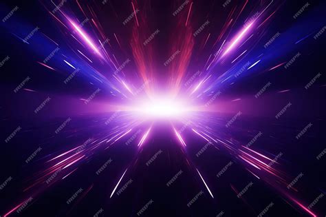 Un Fondo Morado Y Azul Con Una Luz Morada Y Azul Vector Premium