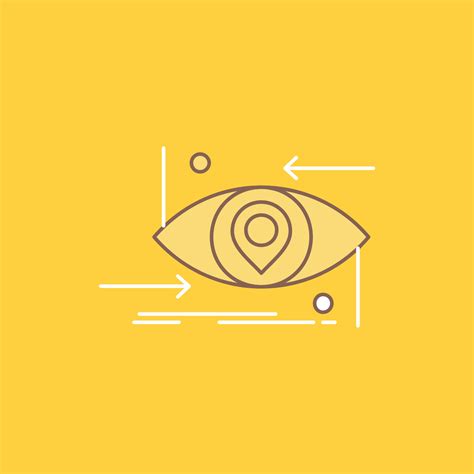 Advanced Future Gen Science Technology Eye Flat Line Filled Icon