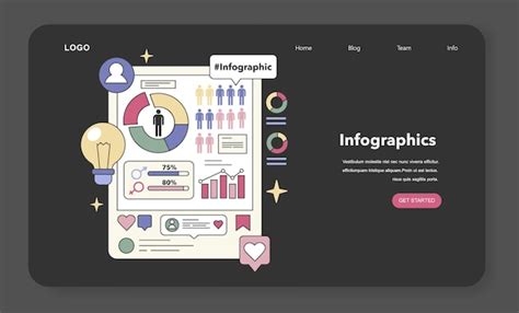Premium Vector Data Visualization Set Conveying Information Through