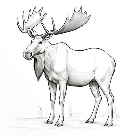 Easy Realistic Moose Drawing Step By Step Guide For Beginners