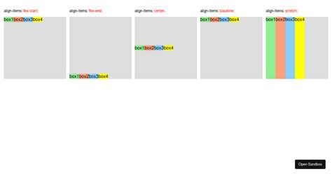 Align Items Codesandbox