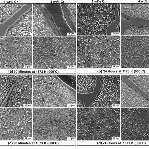 Sem Micrographs Of The As Cast Microstructure In The 1cr Uhcs Showing
