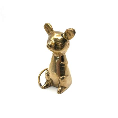 Solid Brass Mouse Etsy