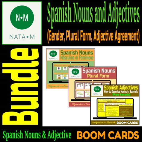 Spanish Nouns And Adjectives Gender Plural Form Adjective Agreement