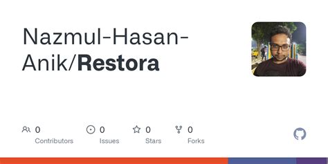 Github Nazmul Hasan Anikrestora