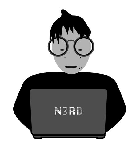 Computer Nerd Vector Image Public Domain Vectors