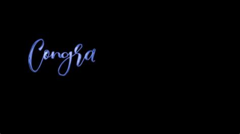 Blue Cursive Text Saying Congratulations Suitable For Greeting Cards Announcements Social