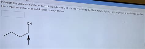Solved Calculate The Oxidation Number Of Each Of The Chegg
